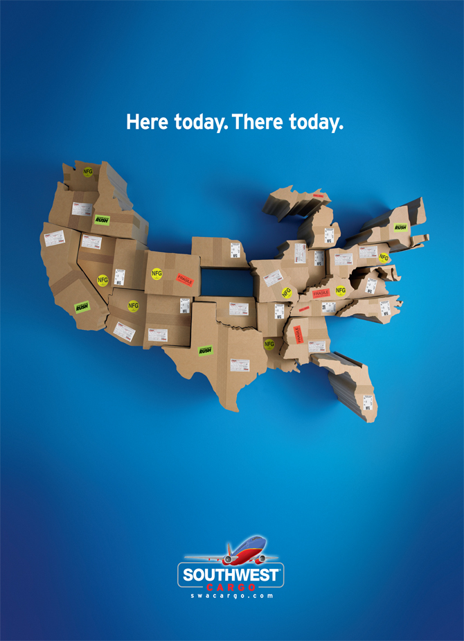 southwest airlines ad | Graphic design ads, Ads creative, Creative ...